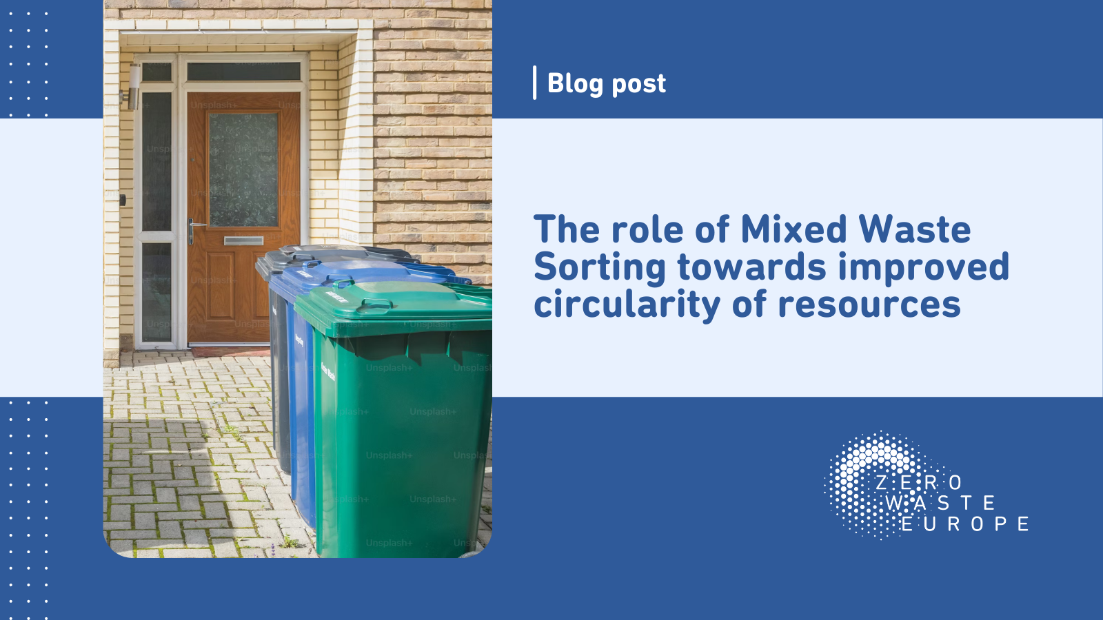 The role of Mixed Waste Sorting towards improved circularity of ...
