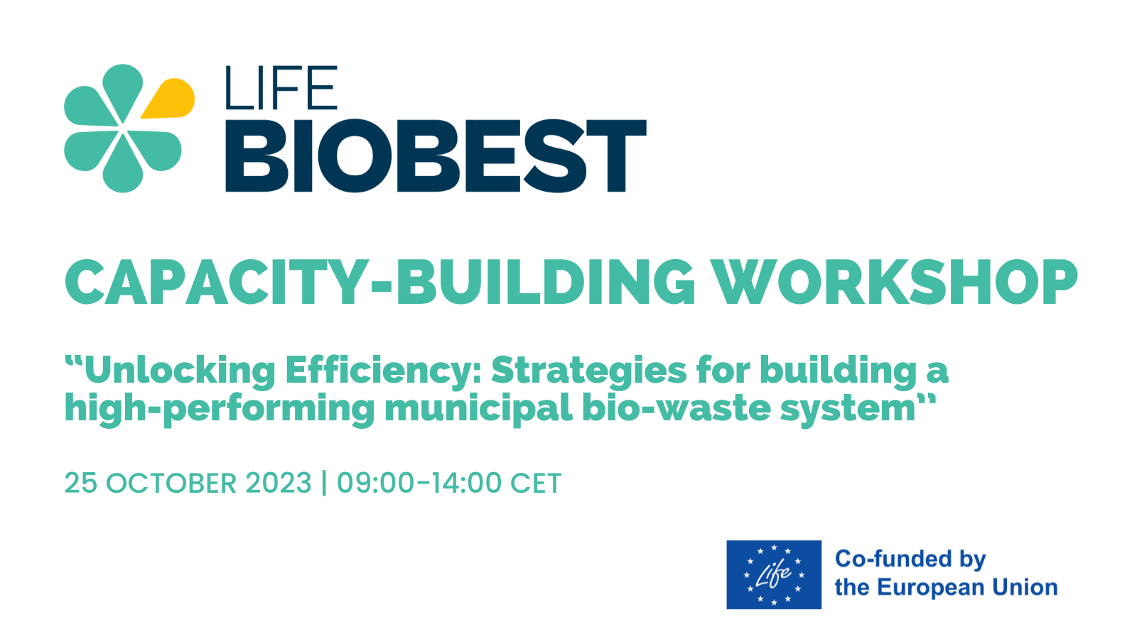 LIFE BIOBEST capacity-building workshop - "Unlocking Efficiency ...
